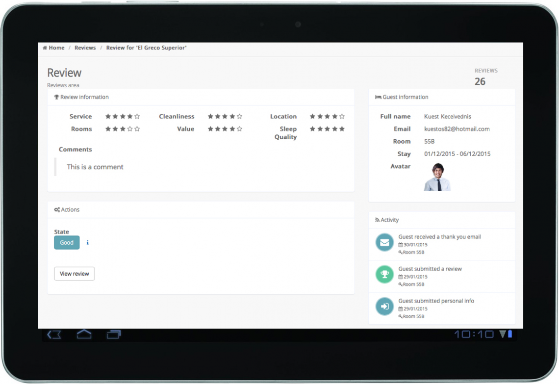 How it works » Hotel Feedback - Real time guest reviews